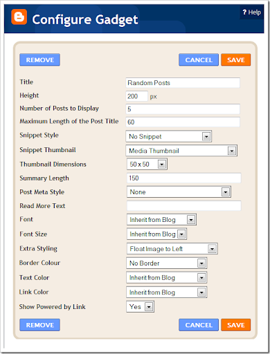 Random Posts Widget for Blogger with Thumbnails ~ First Answers